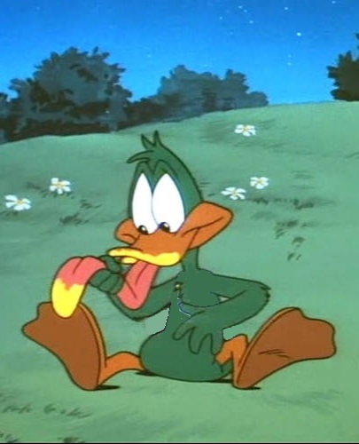 Naked Plucky Duck With Gold Tounge By Mrbertstown On Deviantart