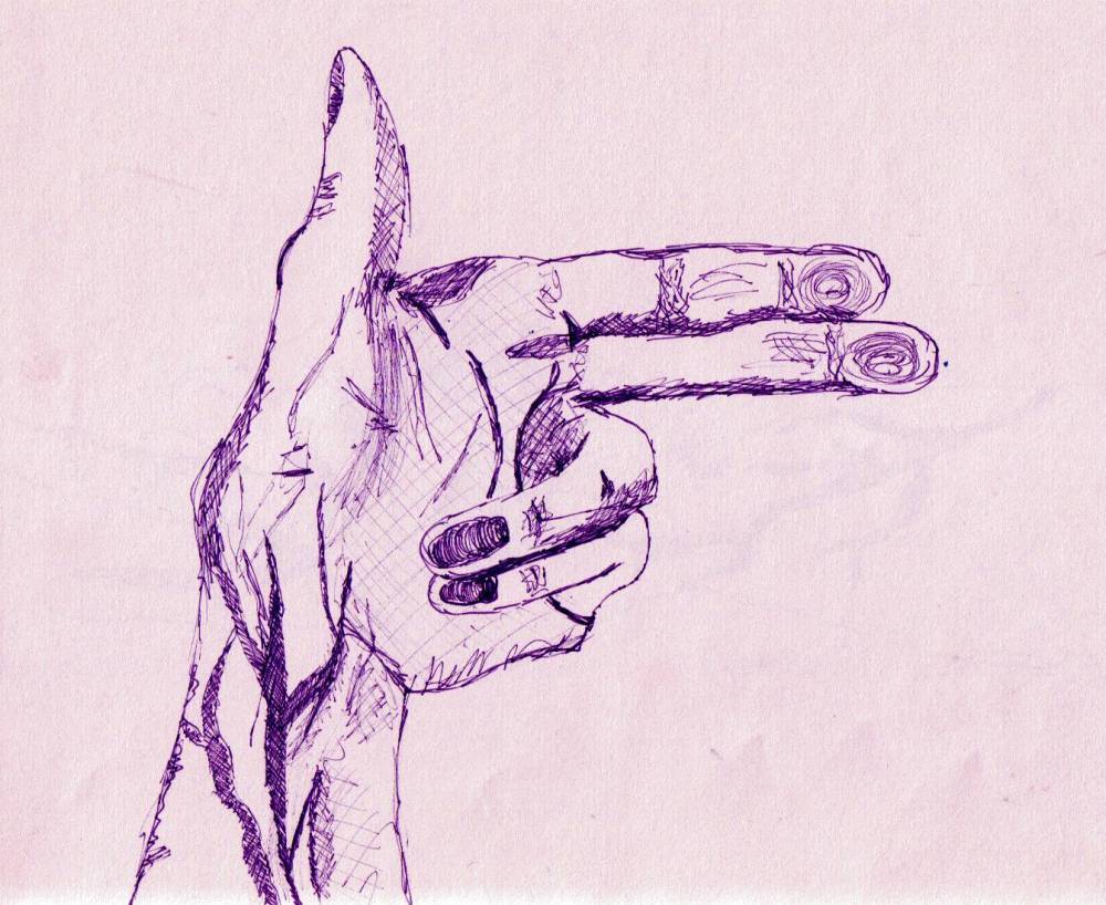Gun shaped hand. by canan-charlie on DeviantArt