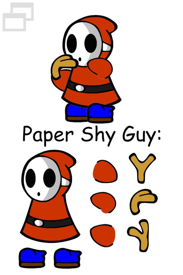 Paper Shy Guy By Slushy Man On Deviantart