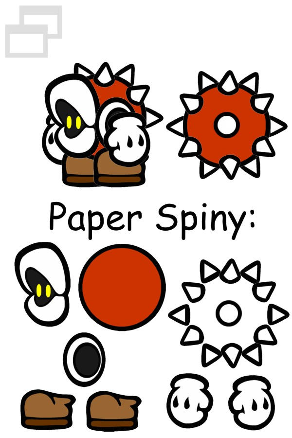 Paper Spiny by Slushy-man on DeviantArt