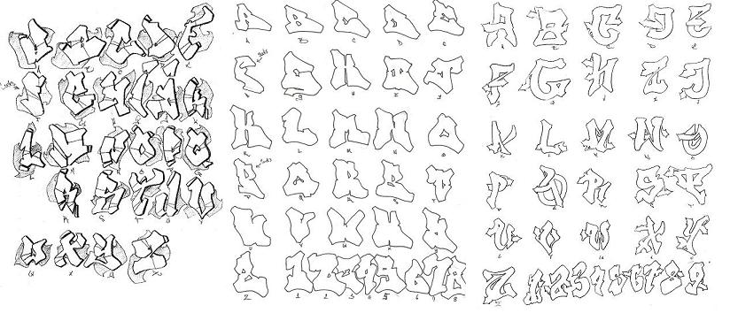 Blockbuster Graffiti Alphabet