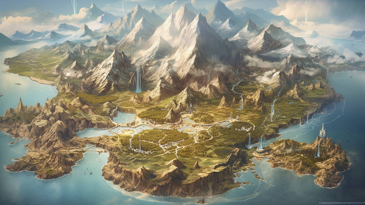 Fantasy Video Game Map Concept Art by wonderlandartworks on DeviantArt Fantasy Video Game Map Concept Art by wonderlandartworks on DeviantArt