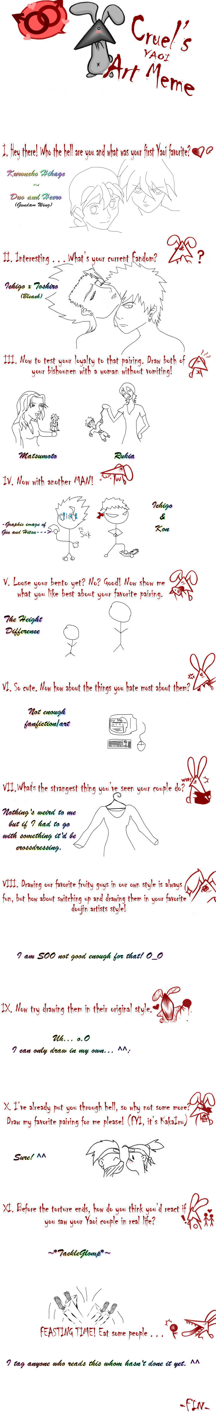 Yaoi Art Meme by Kuroneko-Hikage on DeviantArt