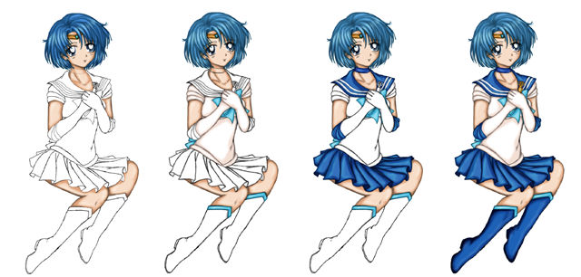 Sailor Mercury Steps By Regina35nocis On Deviantart