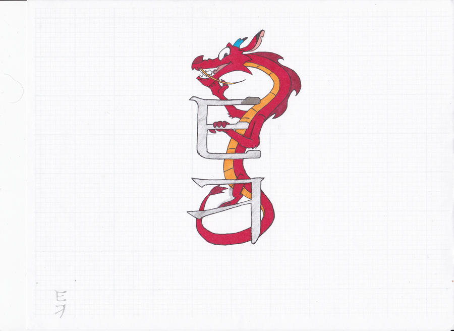 Mushu Colored By Plmok On Deviantart