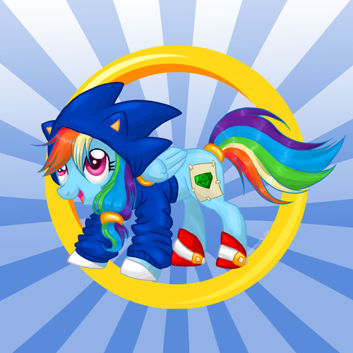 Rainbow Dashsonic Love By Buckfitches On Deviantart