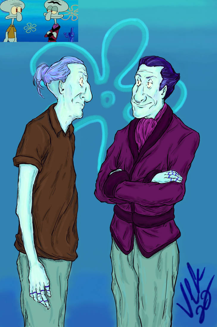 Squidward And Squilliam By Vlk22 On Deviantart