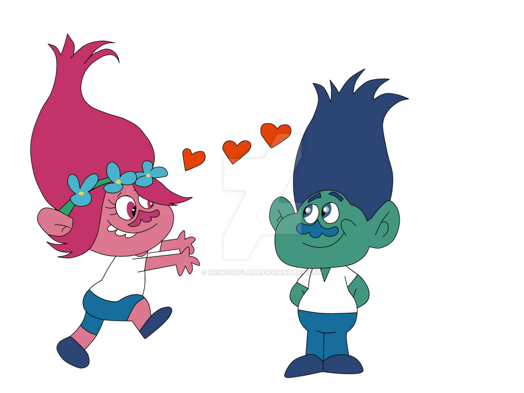 Love Is Poppy And Branch By Heinousflame On Deviantart