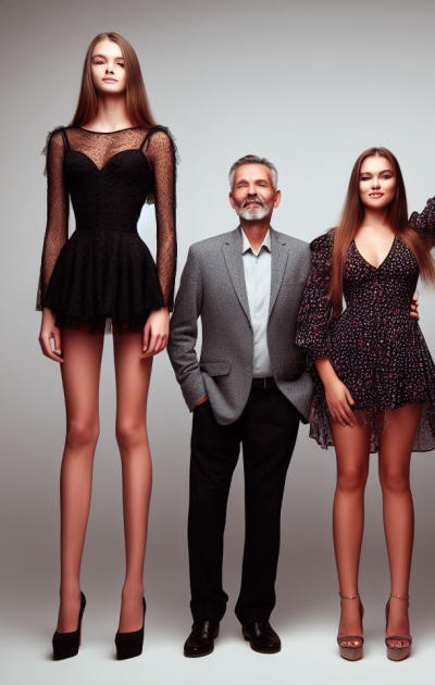 Father Mother And Very Tall Daughter By Ernie111 On Deviantart
