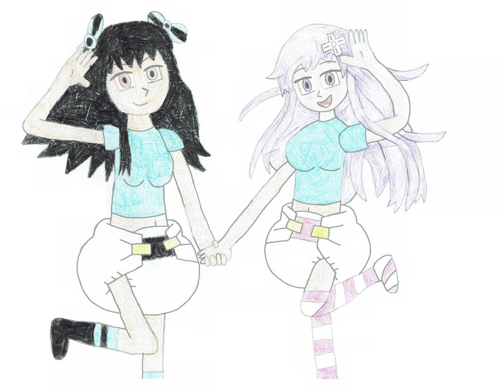 Nepgear And Uni In Diapers By Spider Jack39 On Deviantart