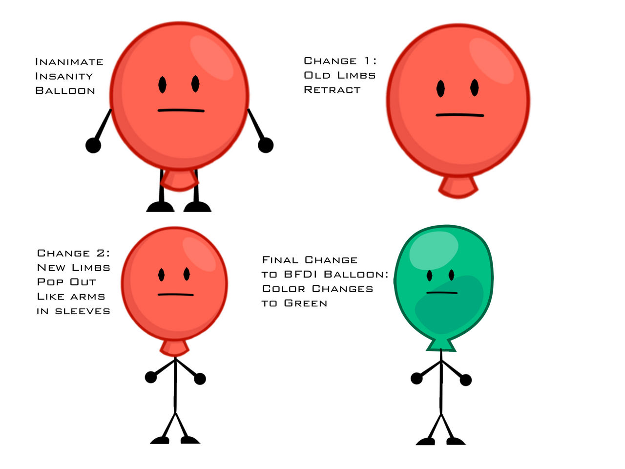 Bfdi Vs Inanimate Insanity Balloon Transforms By Redleaderred1 On Deviantart