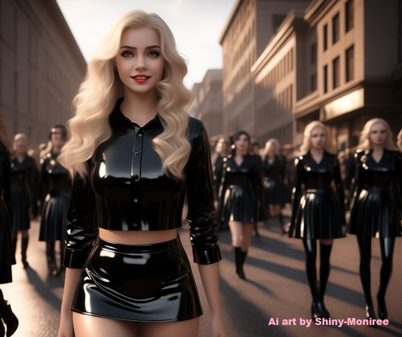 Barbie In Black Latex In The City By Latex Moniree On Deviantart