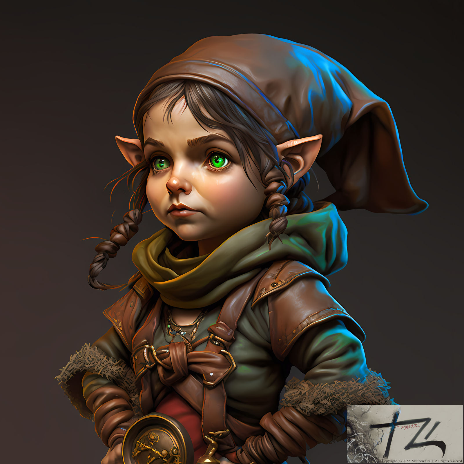 Halfling Rogue Female By Taggedzi On Deviantart