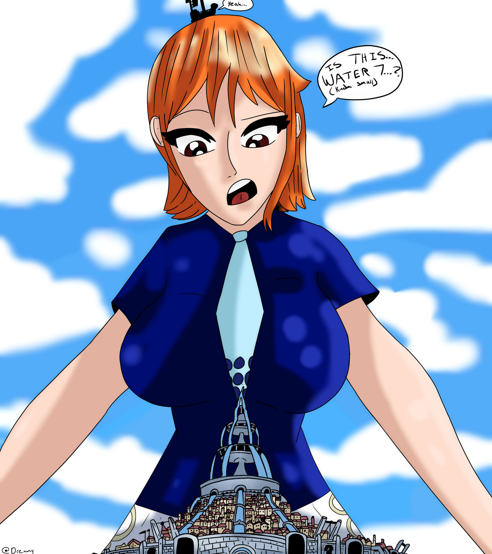 Giantess Nami Part 6 By Dreamyfumes On Deviantart