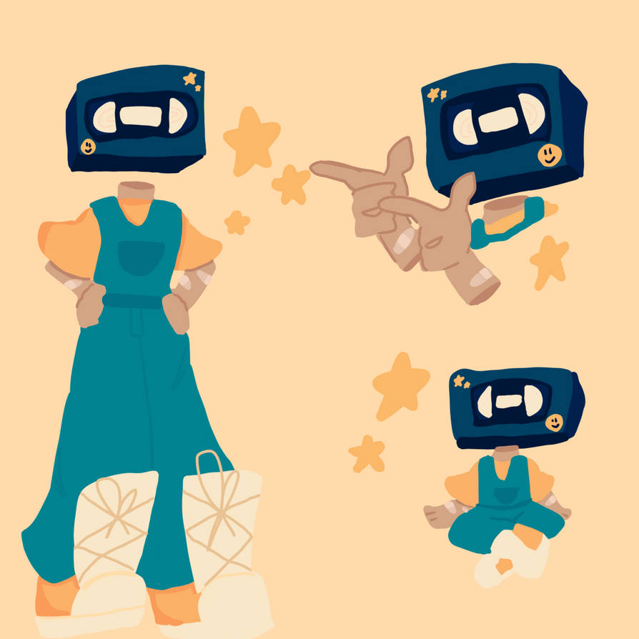 Vhs Object Head Ota By Skyeswithstars On Deviantart