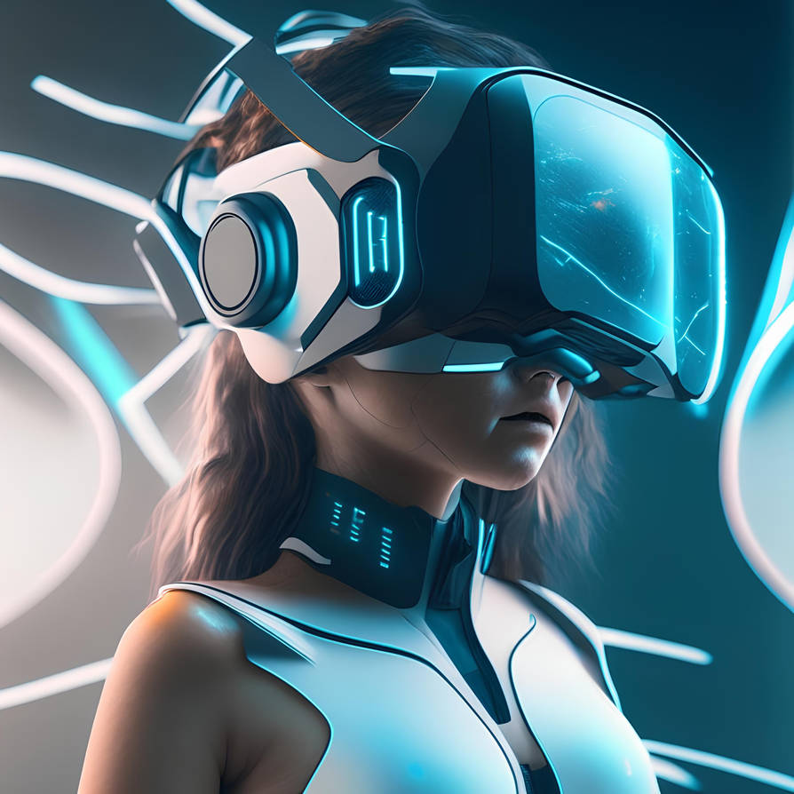 Futuristic Vr Headset By Pickgameru On Deviantart