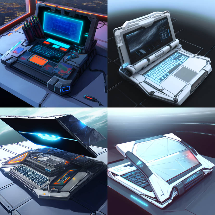 Futuristic sci-fi laptop by Pickgameru on DeviantArt Futuristic sci-fi laptop by Pickgameru on DeviantArt