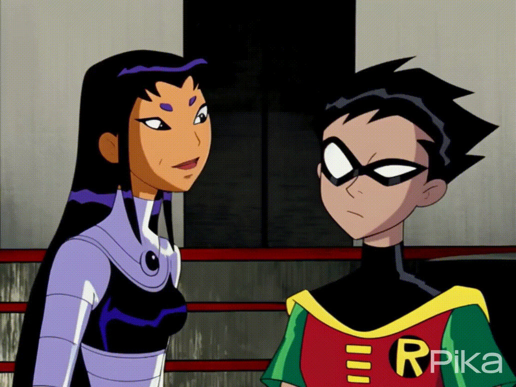 Blackfire And Robin Teen Titans By Pickgameru On Deviantart