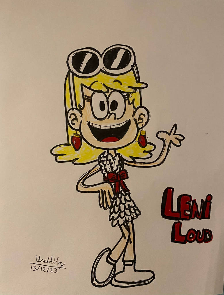 Christmas Leni Loud By Veelouda113 On Deviantart