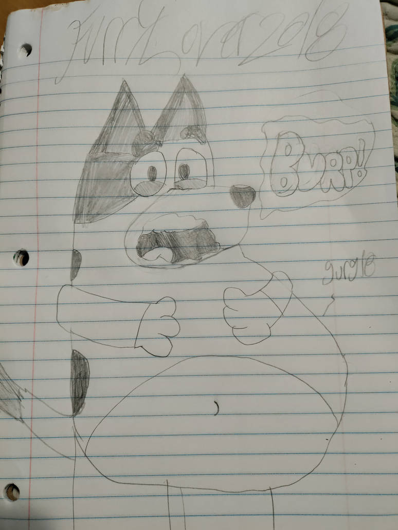 Bluey Big Belly Burping By Furrylover2018 On Deviantart
