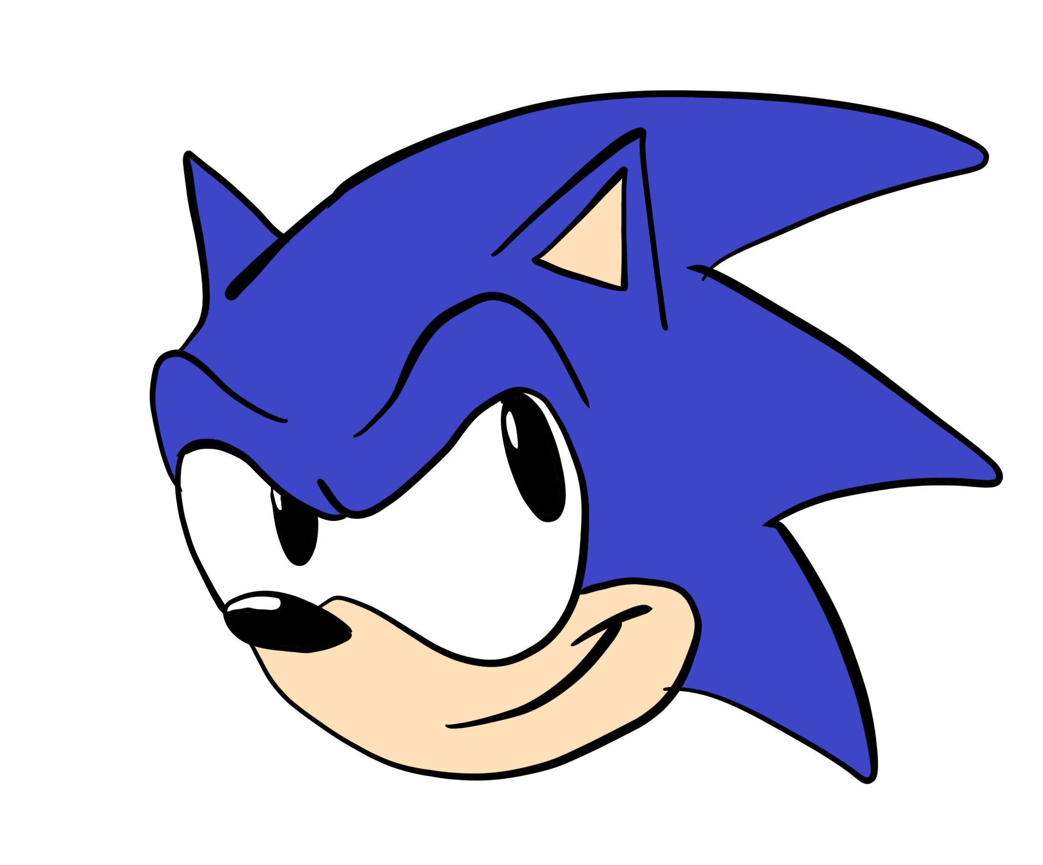 Some Kind Of Sonic Head Portrait By Rockhardrockman On Deviantart