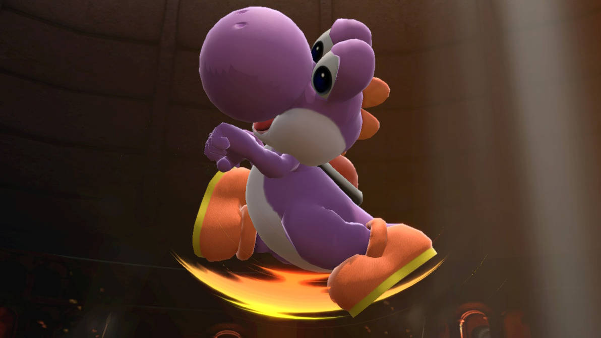 Purple Yoshi Flutter Kick By Crazygamerdragon64 On Deviantart