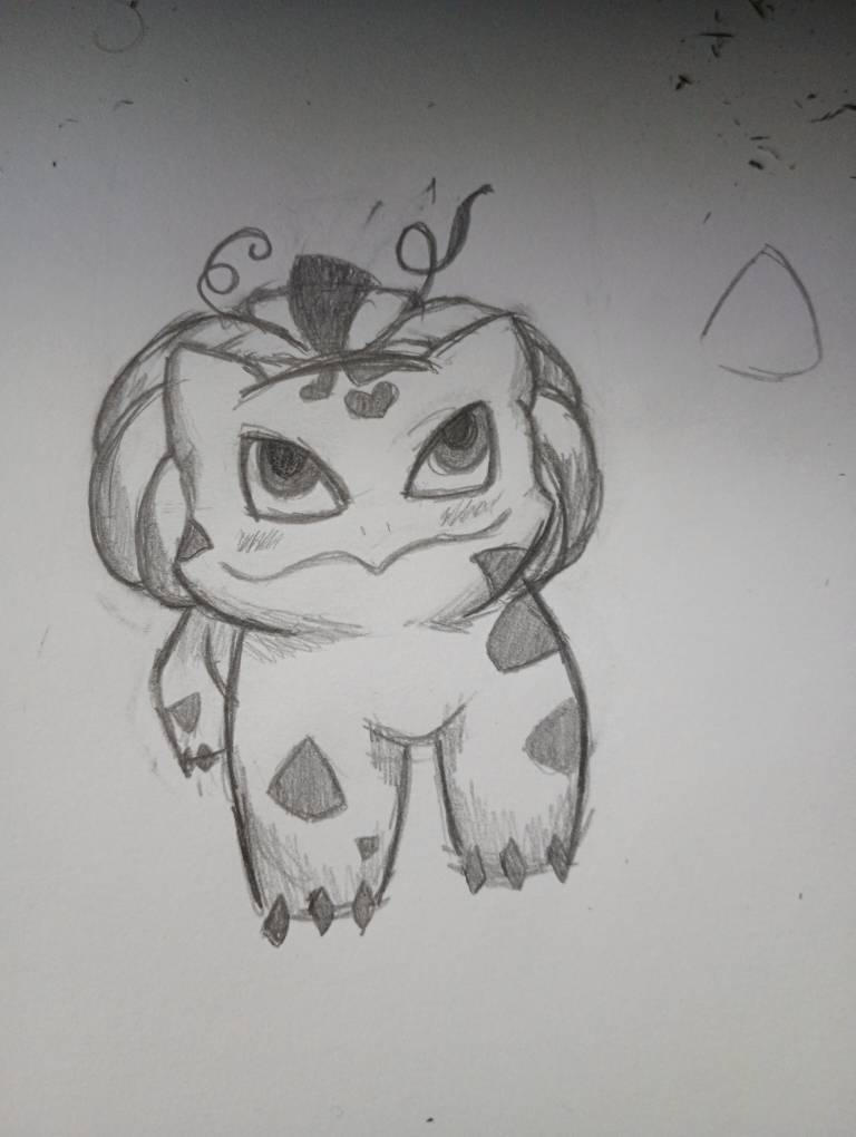 Pumpkin Bulbasaur inktober sketch idea by irish2012 on DeviantArt Pumpkin Bulbasaur inktober sketch idea by irish2012 on DeviantArt