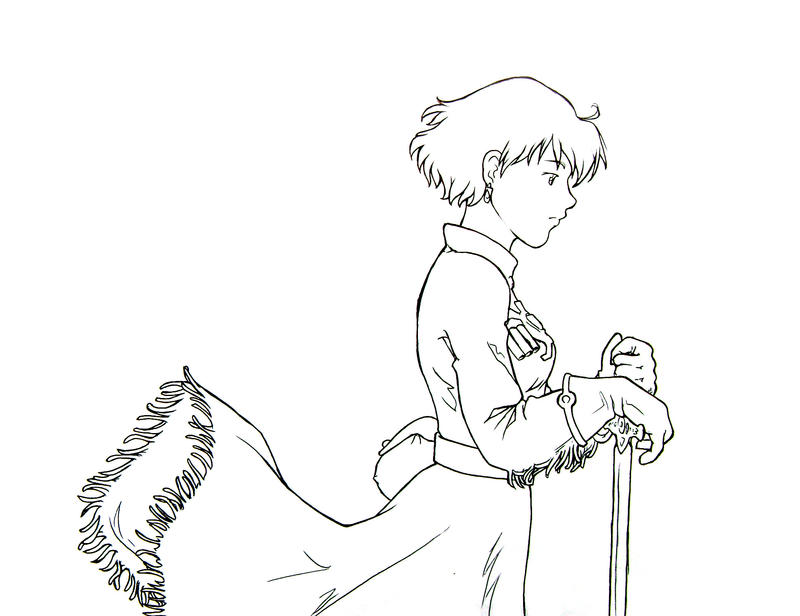 Nausicaa Lineart By Atelierdereve On Deviantart