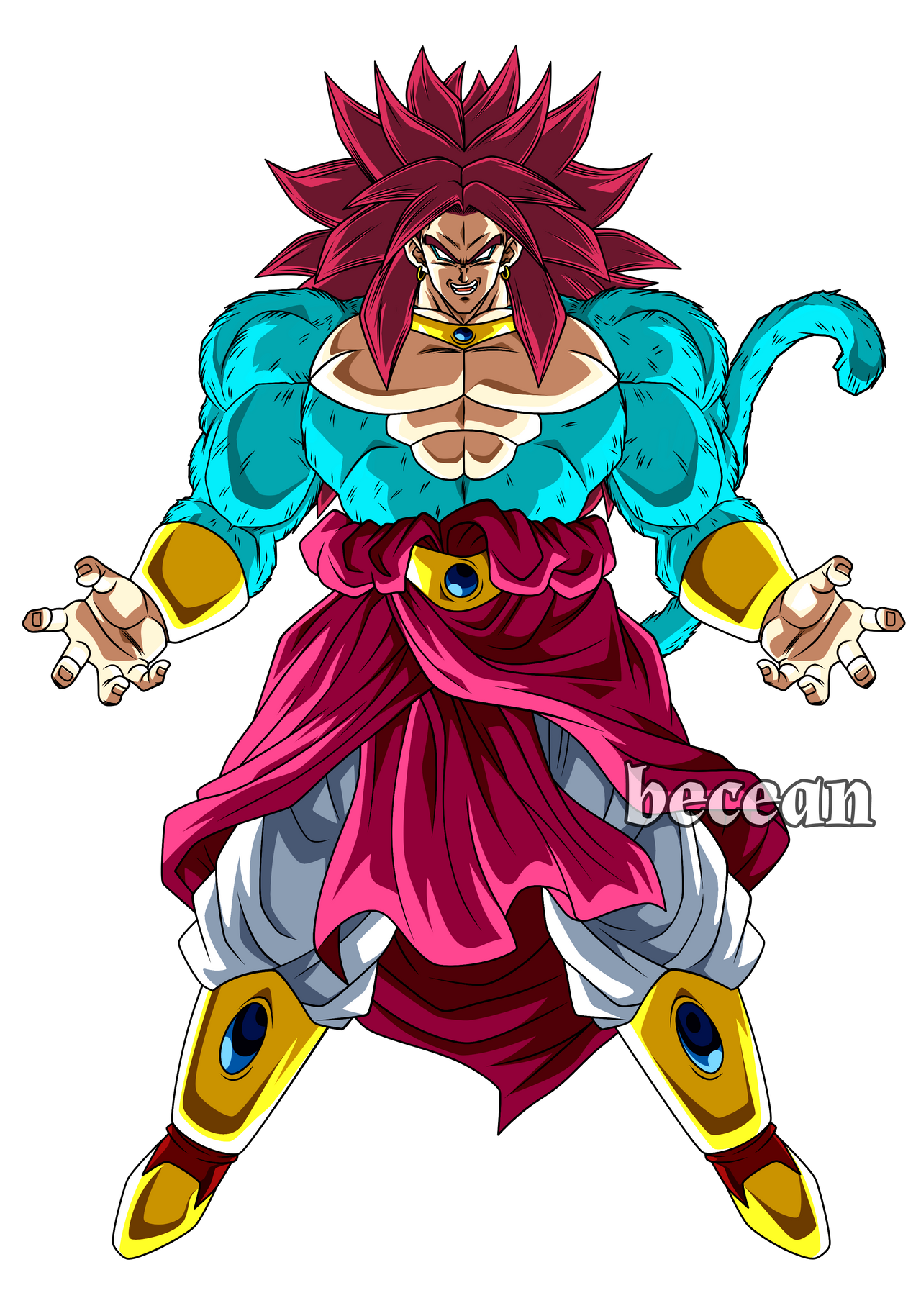 Broly Super Saiyan Dios Super Saiyan 4 Legendario By Becean On Deviantart