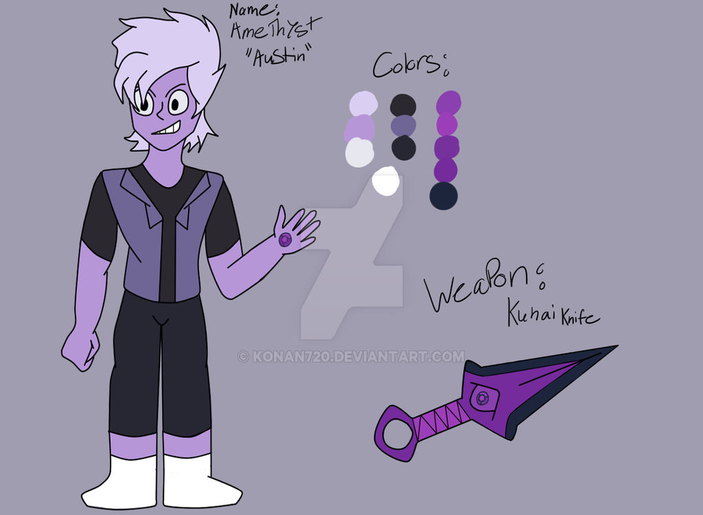 Steven universe: Amethyst 'Austin' With weapon by Konan720 on DeviantArt Steven universe: Amethyst 'Austin' With weapon by Konan720 on DeviantArt