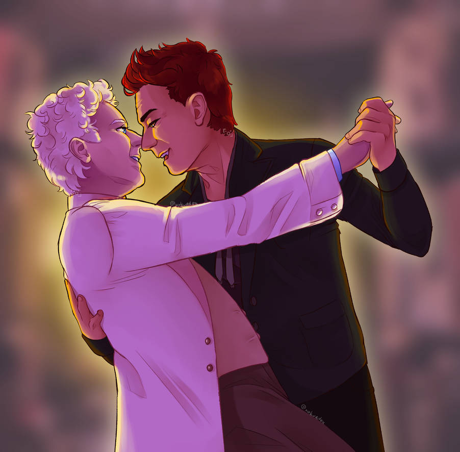 Crowley And Aziraphale By Rikaimono123 On Deviantart