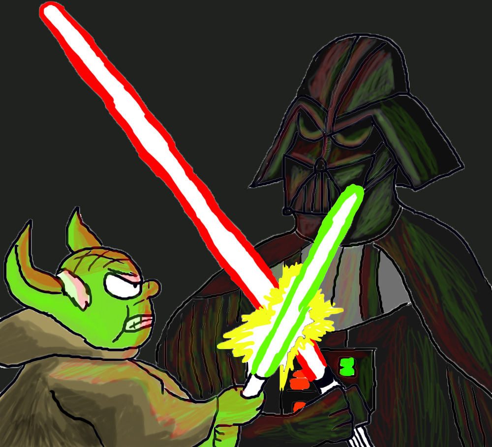 yoda vs Darth Vader by andyrey38 on DeviantArt yoda vs Darth Vader by andyrey38 on DeviantArt
