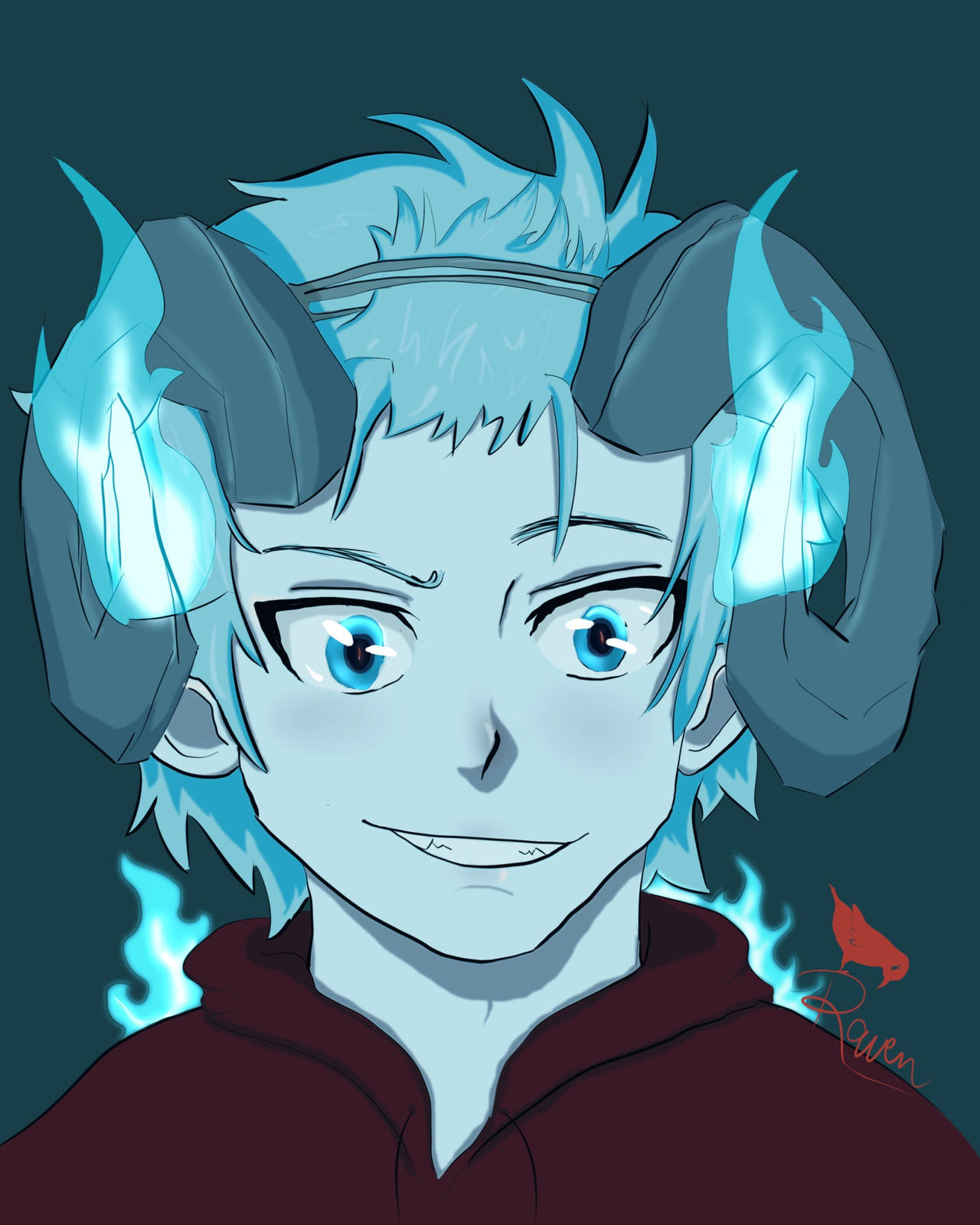 Rin Okumura By Tonguetiedraven On Deviantart