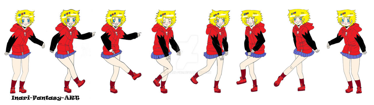 Inari Dancing Bossy Kick Dance By Spark Fire On Deviantart