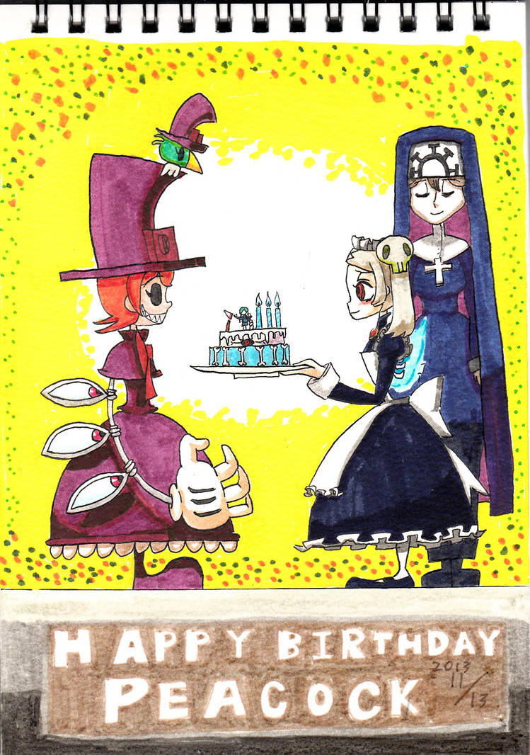 Happy Birthday Peacock By Kuroirozuki On Deviantart