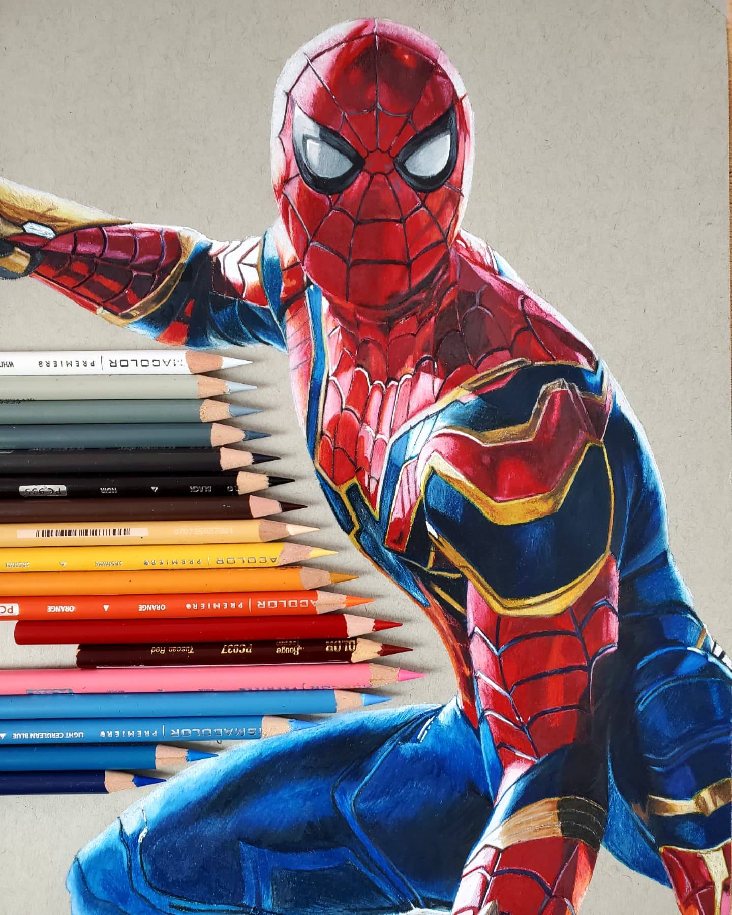 Iron Spider Costume Drawing iron-spider-costume-drawing