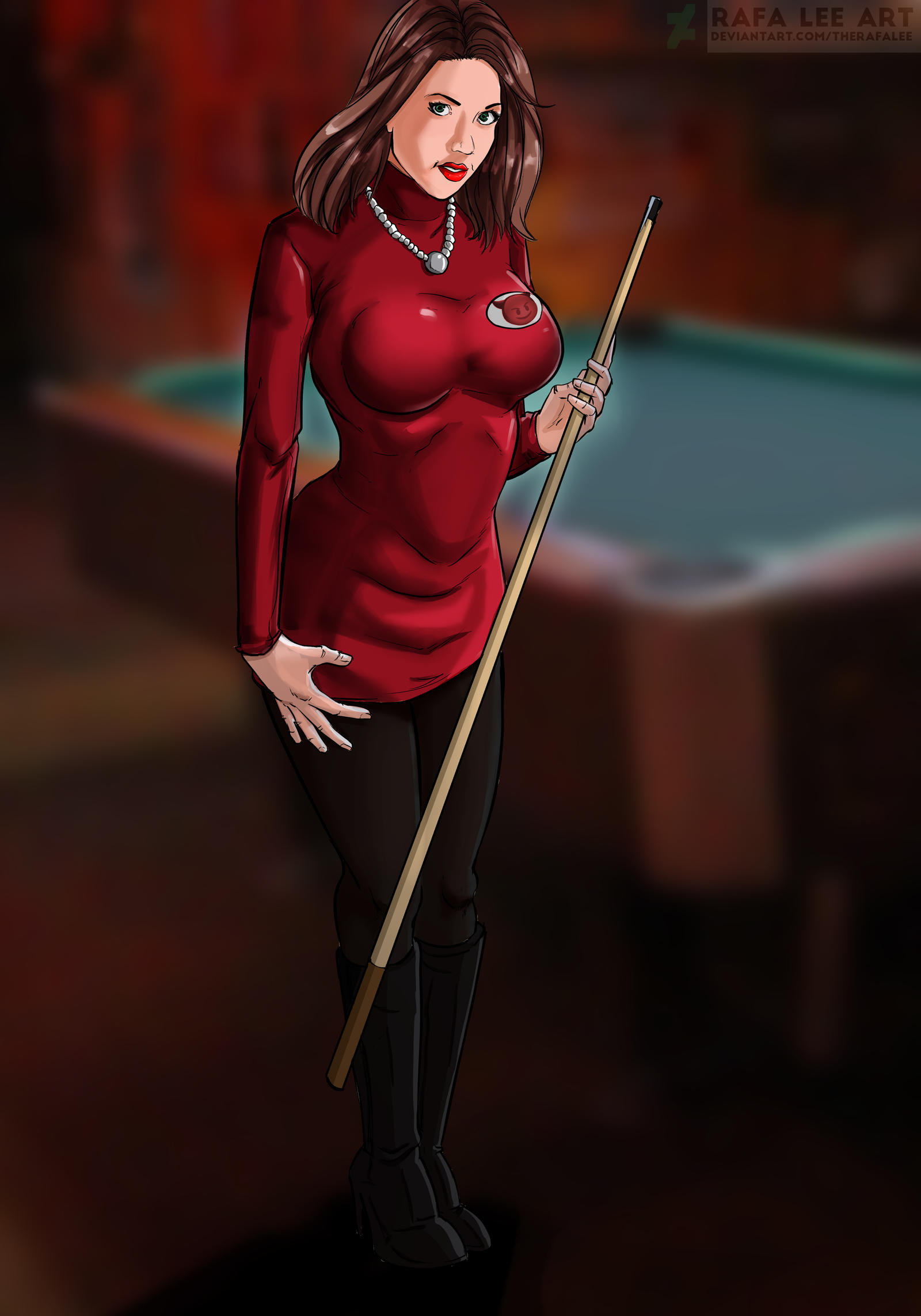 Canadian Wild Girl Pool Table Babe By Zhyzmm On Deviantart