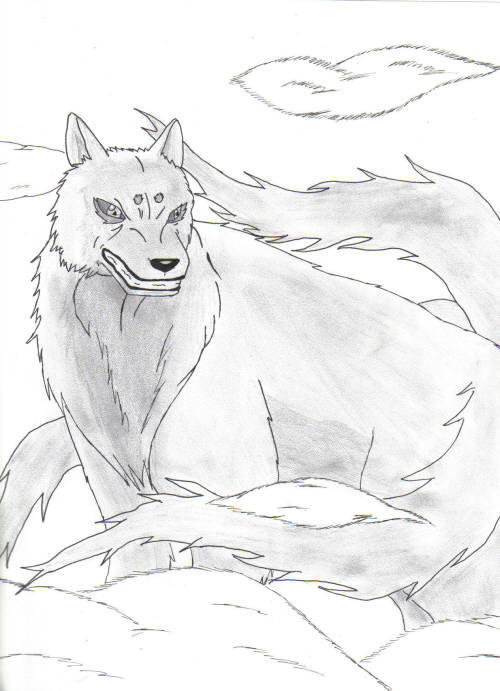 Jonoru-three tailed wolf by atrafox on DeviantArt