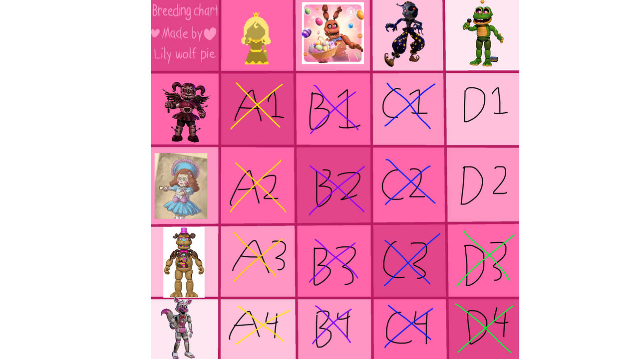 Fnaf Grid Adopt Open By Jlj16 On Deviantart