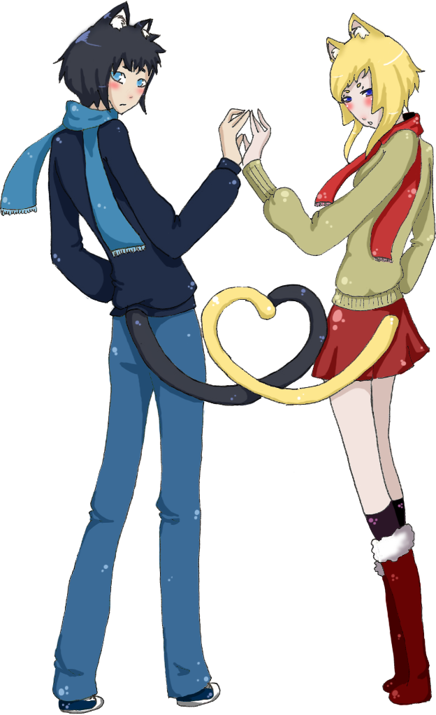 Neko Couple By Luchya222 On Deviantart