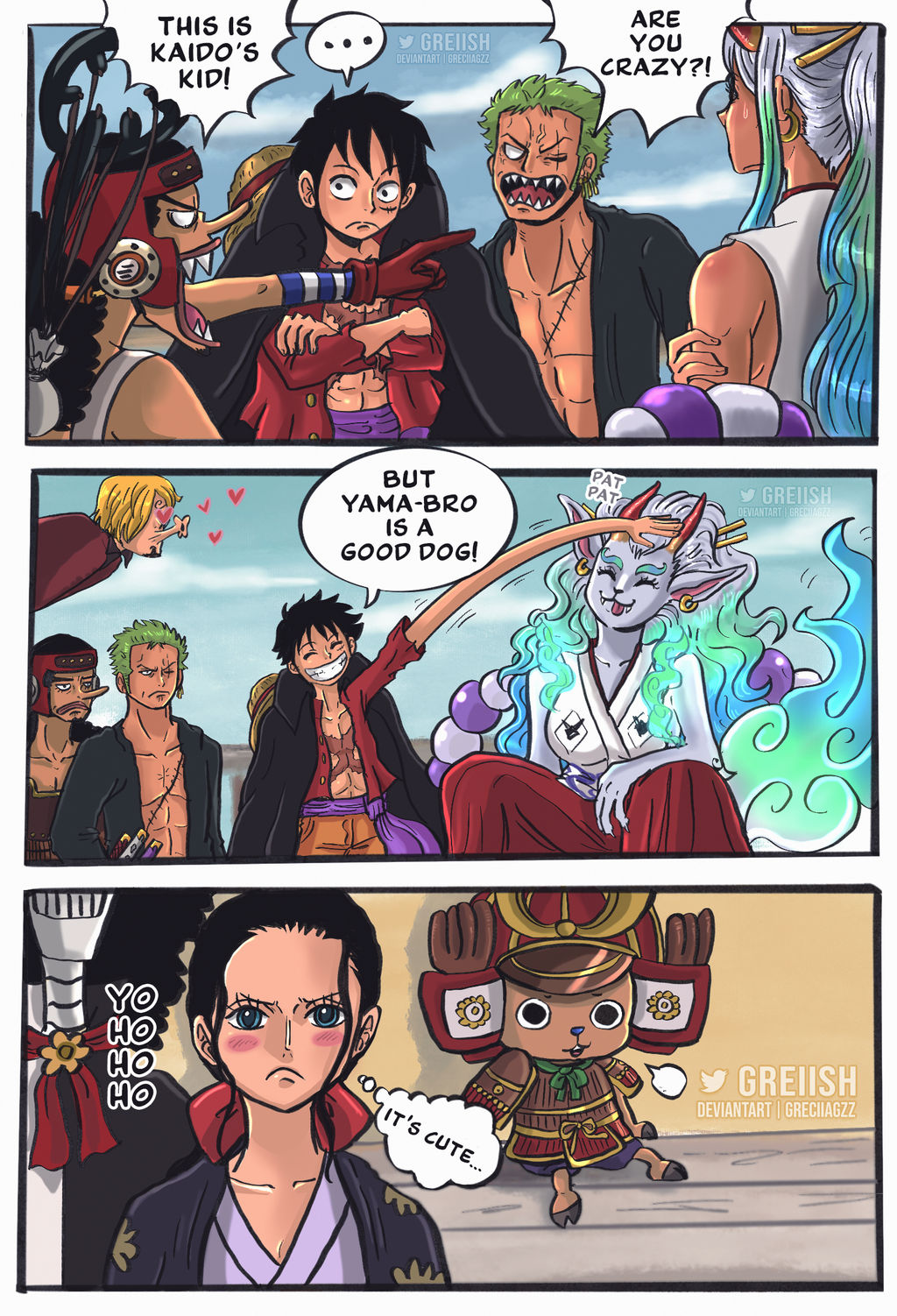 If Yamato Joins The Straw Hats By Greciiagzz On Deviantart