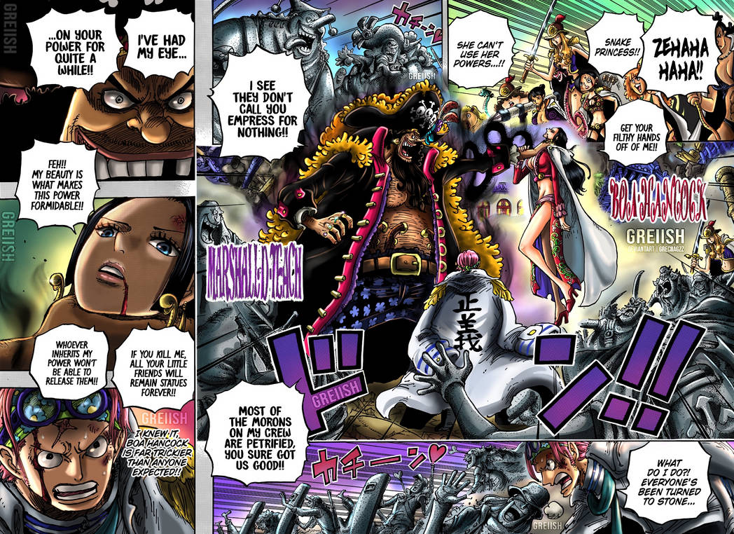 Ch 1059: Blackbeard vs Boa Hancock by greciiagzz on DeviantArt Ch 1059: Blackbeard vs Boa Hancock by greciiagzz on DeviantArt