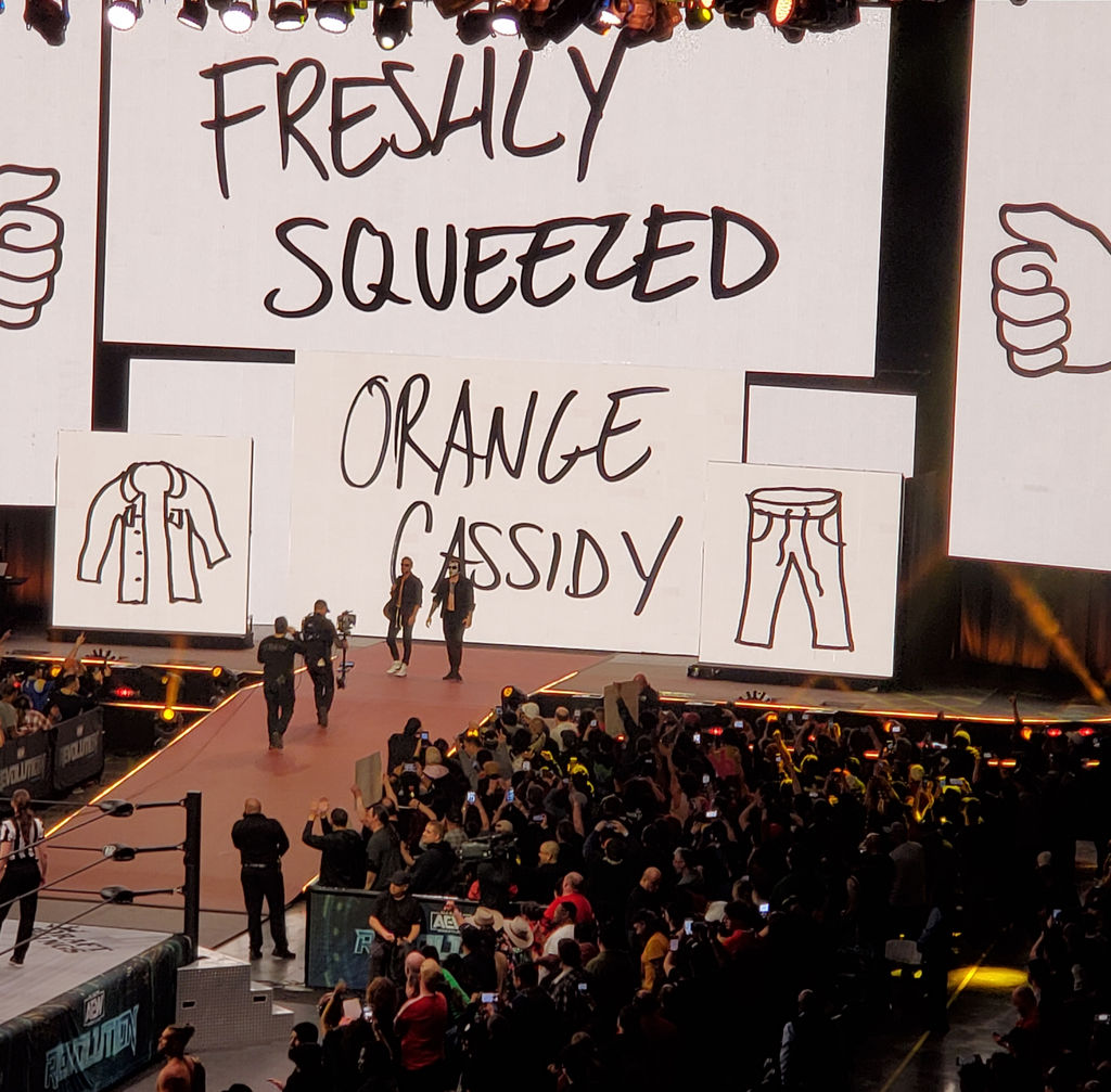 Orange Cassidy and Danhausen Entrance by R-Legend on DeviantArt Orange Cassidy and Danhausen Entrance by R-Legend on DeviantArt