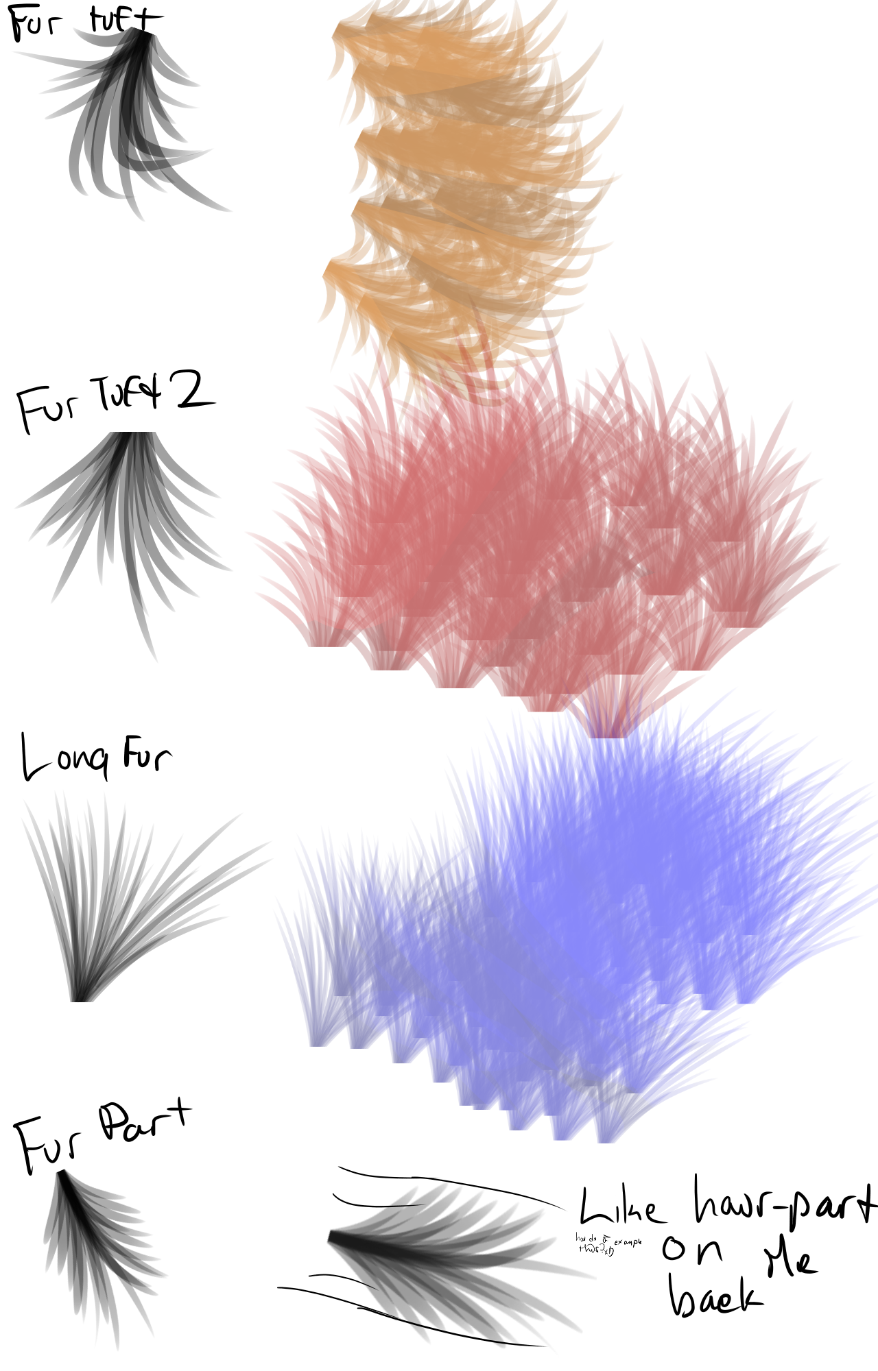 Custom Fur Brushes for FireAlpaca/Medibang Paint by WildfireBecky on ... Custom Fur Brushes for FireAlpaca/Medibang Paint by WildfireBecky on ...