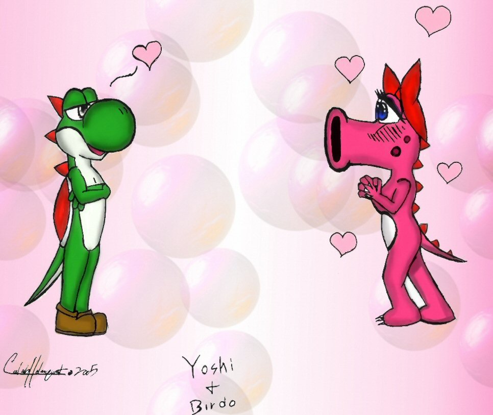 Yoshi x Birdo by Caneleb on DeviantArt