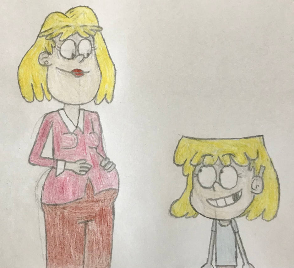 Pregnant Rita Loud With Young Lori Loud By Joethepenciledartist On Deviantart