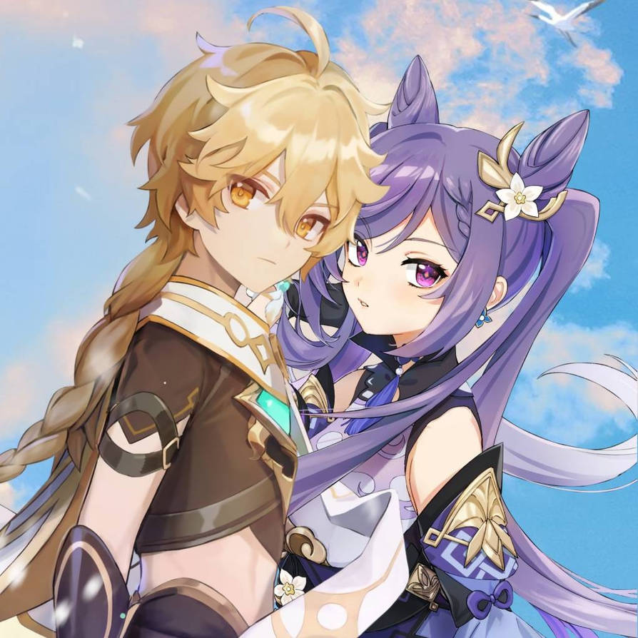 Aeqing Aether X Keqing By Maiadumatol On Deviantart