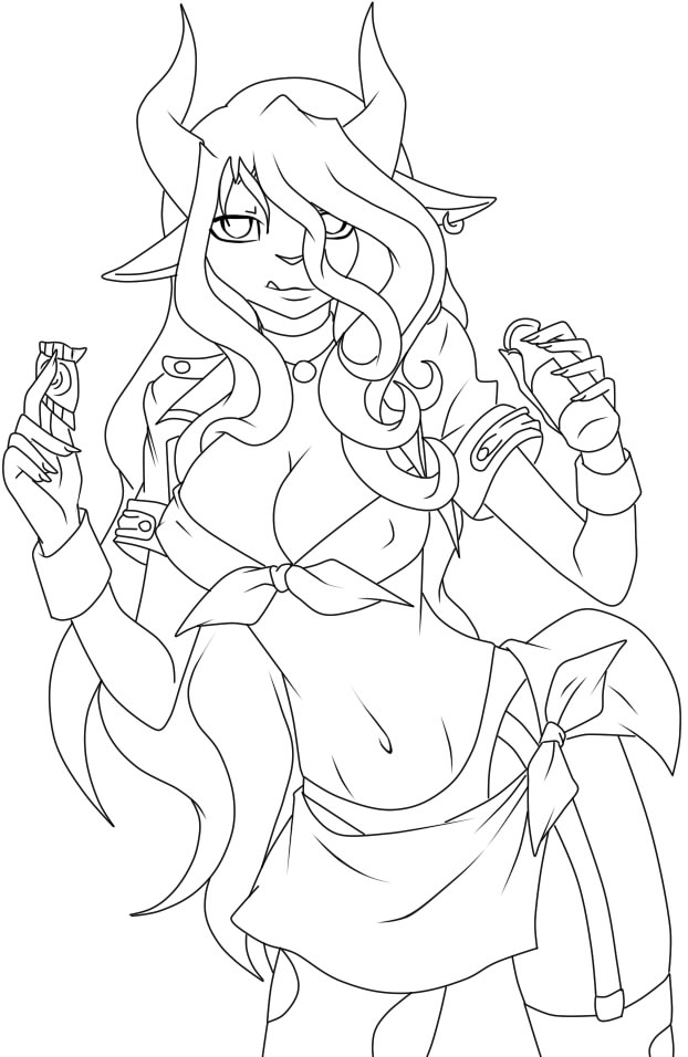 Sexy Lineart By Dazusowo On Deviantart
