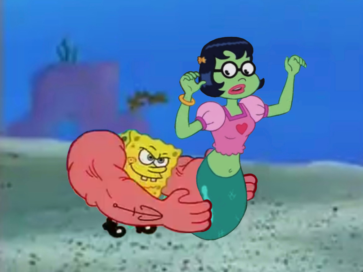 Mbbp Edit Spongebob Grabbing Mindy By Anchorpro On Deviantart