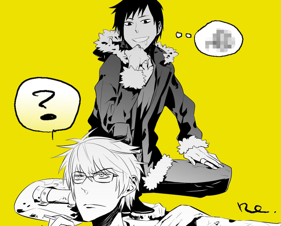 DRRR Shizuo + Izaya by nemohmamono on DeviantArt DRRR Shizuo + Izaya by nemohmamono on DeviantArt
